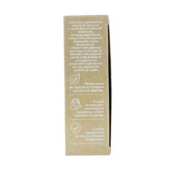 Nat & Form Detox Bio ampoules - Complément alimentaire drainage