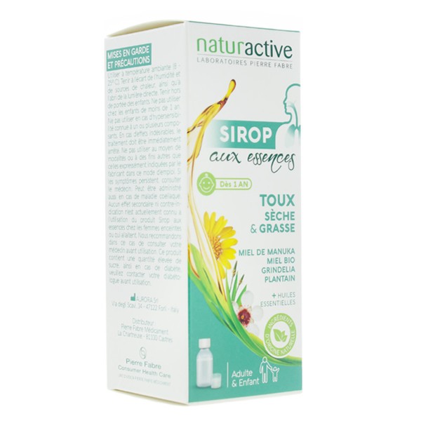 Naturactive sirop aux essences 120 ml -Toux sèche ou grasse