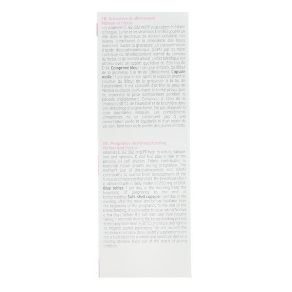 Neolya Femilyane Grossesse et allaitement : maman et foetus