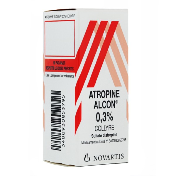 Atropine 0.3% collyre - Médicament pour inflammation oculaire