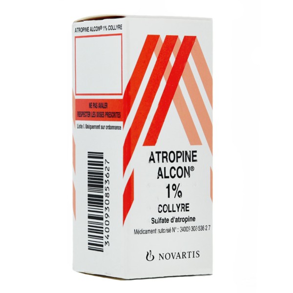 Atropine Alcon 1 % collyre - Médicament inflammation oculaire
