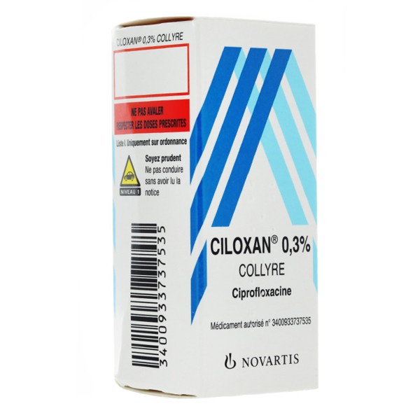 Ciloxan 0,3% collyre antibiotique - Conjonctivite bactérienne