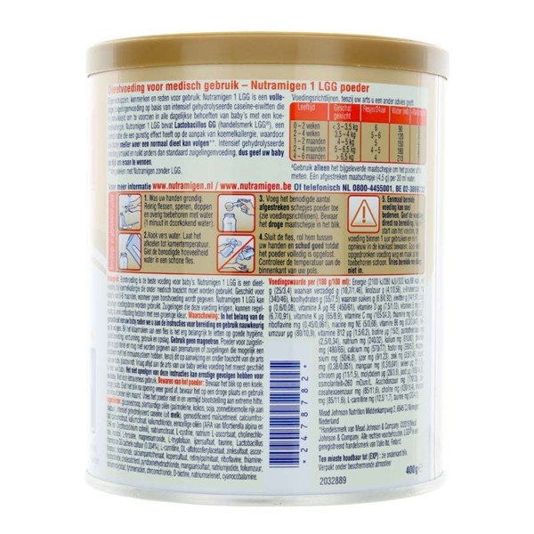 Nutramigen 1 LGG Nourrisson - Sans protéines de lait de vache