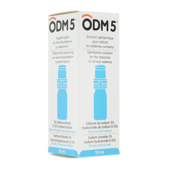 ODM 5 solution ophtalmique 10 ml - Oedèmes cornéens