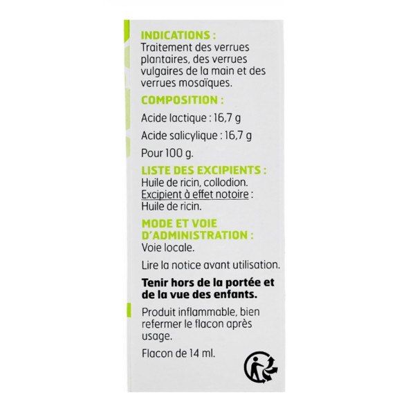 Verrufilm solution en flacon de 14ml - Traitement des verrues