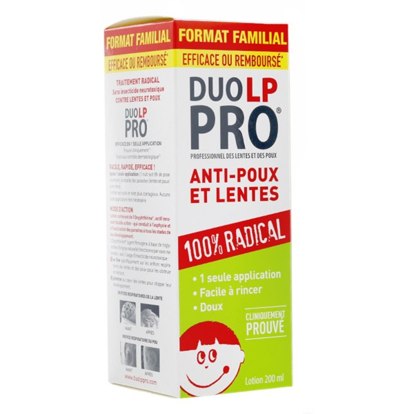 Lotion anti poux Duo LP Pro - Traitement cheveux et cuir chevelu
