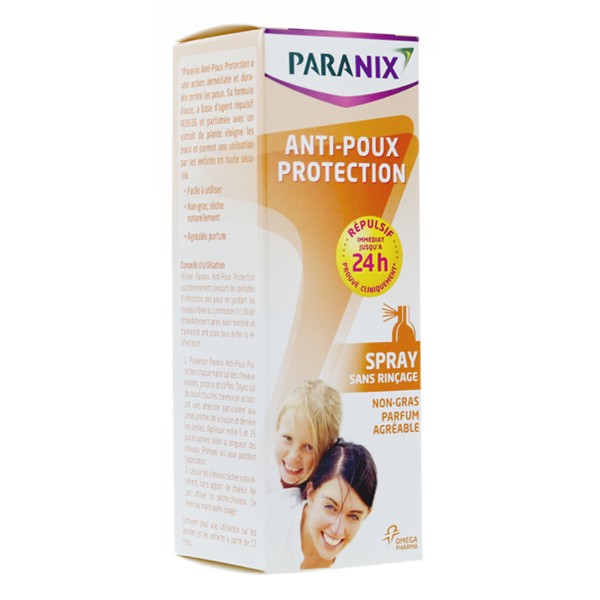 Paranix Anti-Poux Protection spray sans rinçage 100 ml - Répulsif