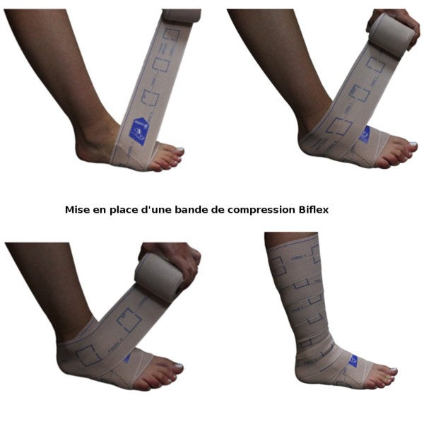 Bande de contention élastique légère 16+ Biflex Thuasne - Orthopédie