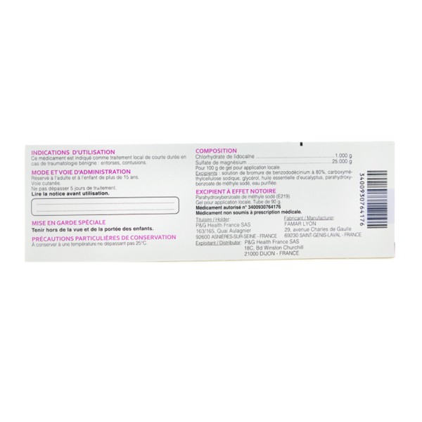Osmogel gel antalgique local | Douleur des traumatismes bénins