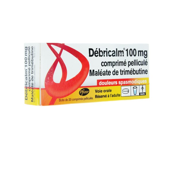 Débricalm 100mg 20 comprimés - Douleurs spasmodiques
