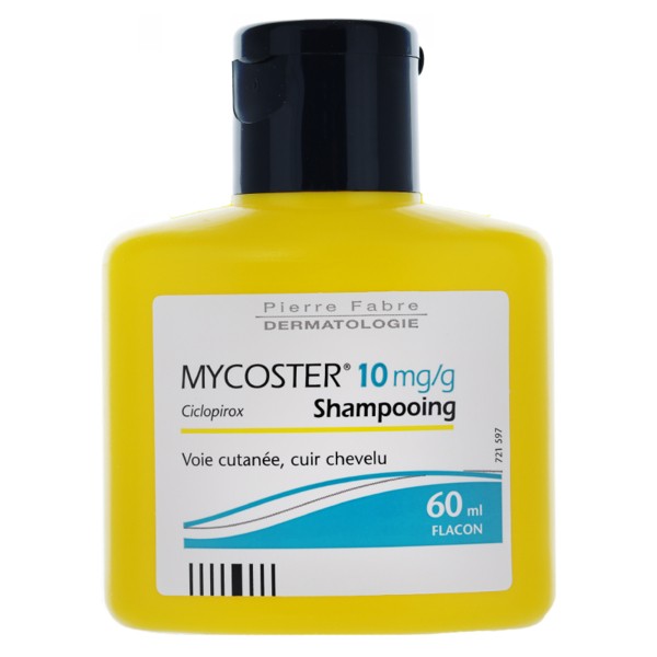 Mycoster 10 mg/g shampooing 60ml pour traiter la dermatite séborrhéique