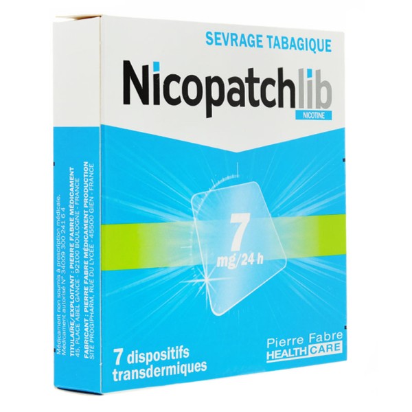 NicopatchLib 7 mg / 24 h Patch Anti tabac - Patchs de nicotine