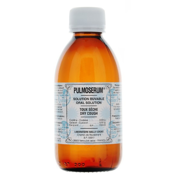 Pulmosérum sirop contre la toux sèche - Médicament antitussif - Pharmacie
