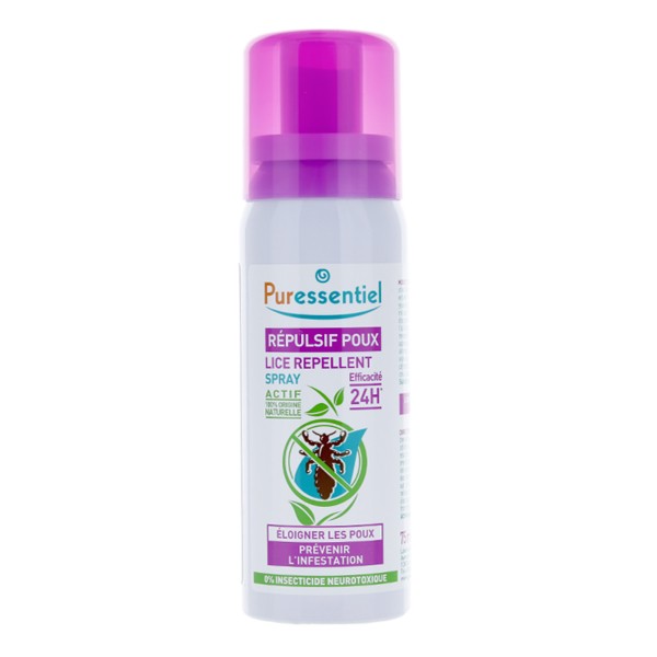 Puressentiel Spray répulsif anti poux - Actif d'origine naturelle