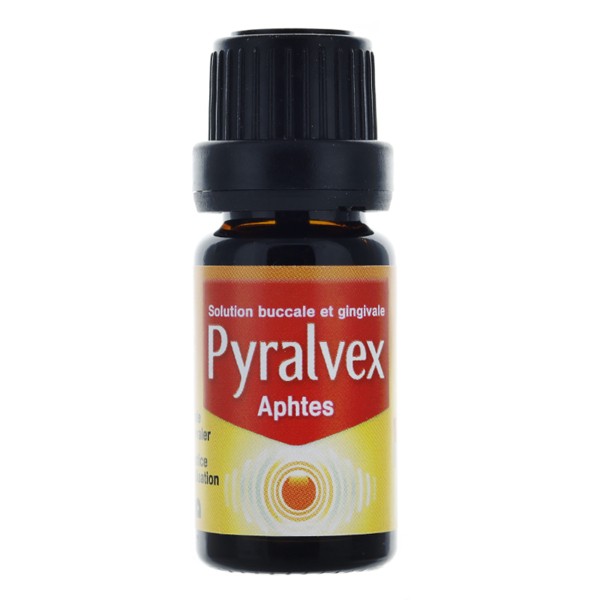 Pyralvex solution gingivale avec pinceau - Traitement contre les aphtes