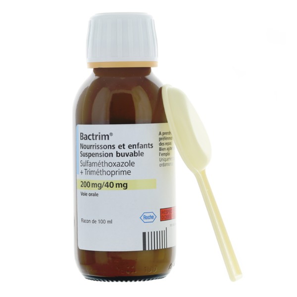Bactrim Nourrissons et enfants 200mg/40mg suspension buvable - Antibiotique