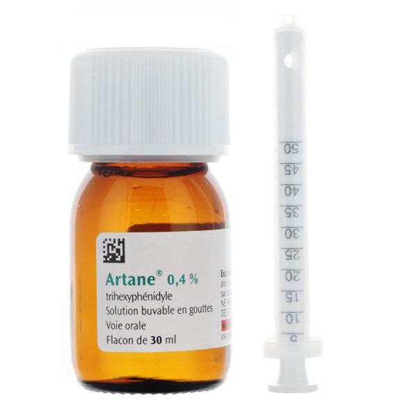 Artane 0,4% gouttes -Traitement de la maladie de Parkinson