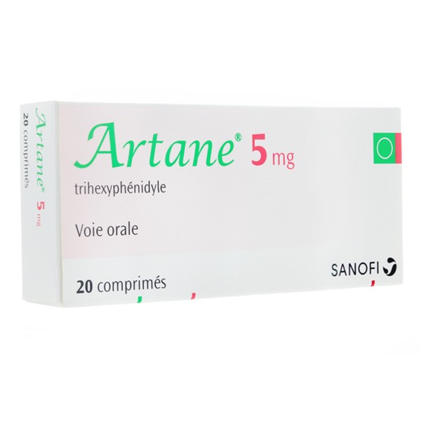 Artane 5mg comprimés - Médicament maladie de parkinson