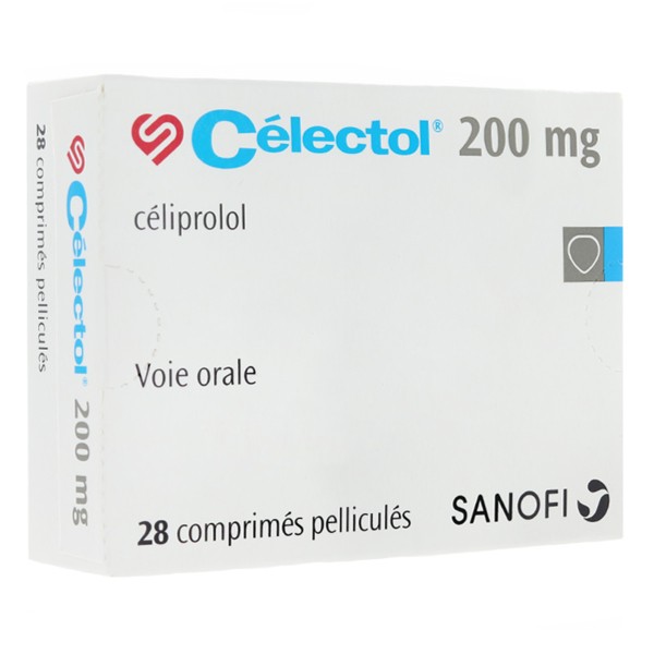Célectol 200mg - Traitement hypertension artérielle - Beta bloquant