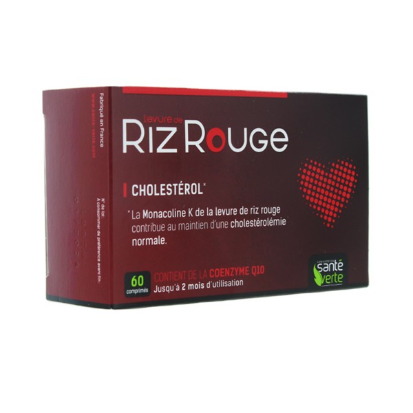 Santé Verte Levure de riz rouge 60 comprimés - Cholestérol