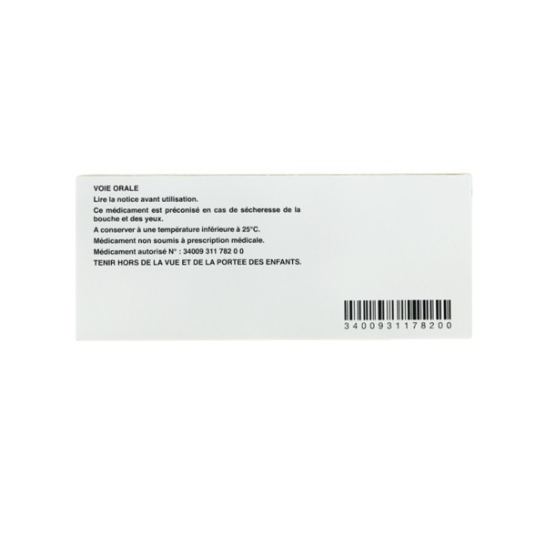 Sulfarlem S 25 mg 60 comprimés - Bouche sèche et yeux secs