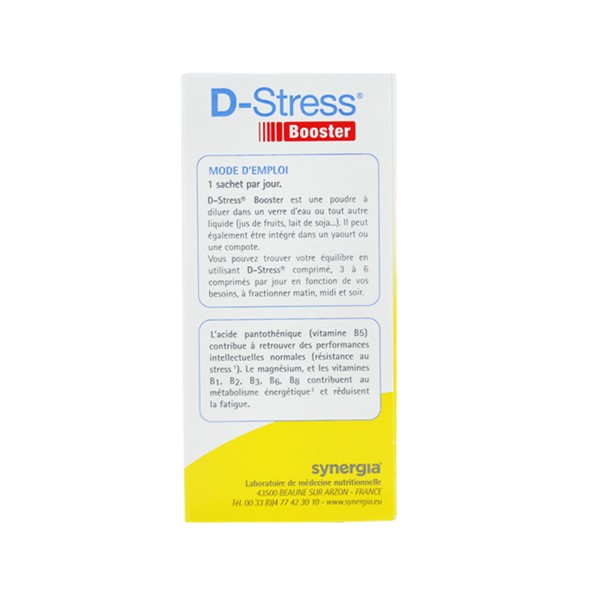 D Stress Booster : magnesium contre fatigue et stress, 20 sachets