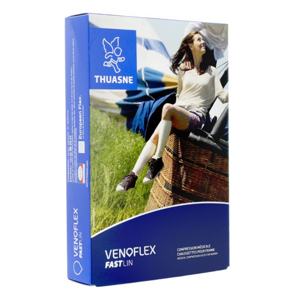 Chaussettes de Contention Femme Thuasne Venoflex Fast Lin classe 2