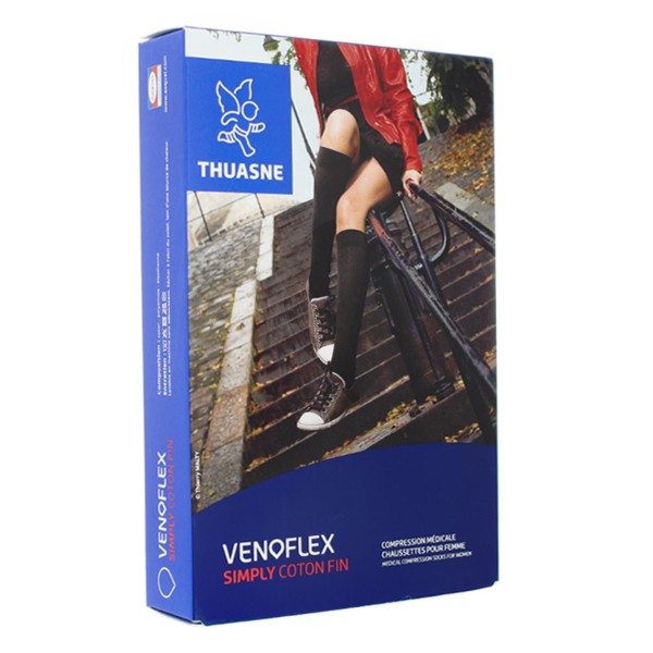 Chaussettes de contention femme Thuasne Venoflex Simply Coton Fin Cl 2