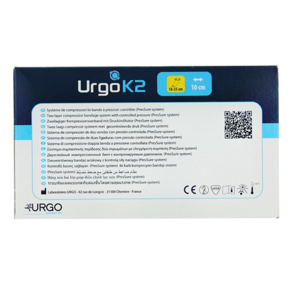 Bande de contention sans latex UrgoK2 - Insuffisance veineuse