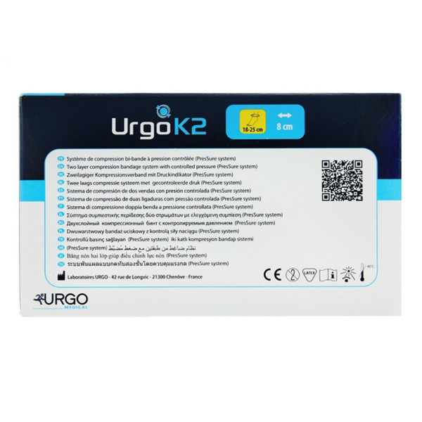 Bande de contention UrgoK2 - Insuffisance veineuse - Ulcère de jambe