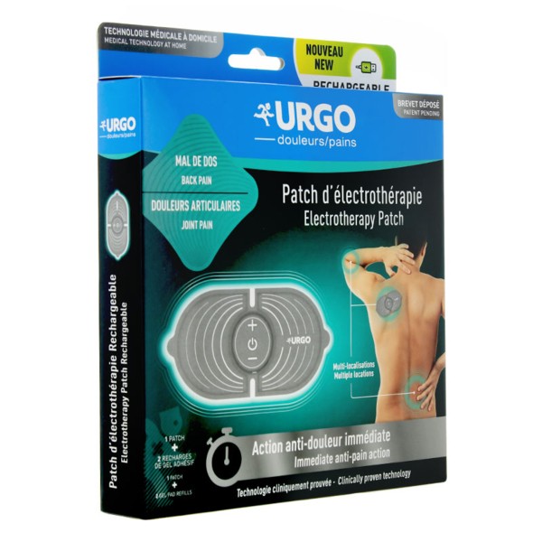 Urgo Patch d’Électrothérapie et gel adhésif mal de dos et articulation