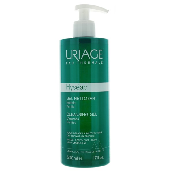 Uriage Hyséac gel nettoyant purifiant visage et corps peaux grasses