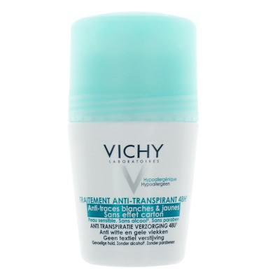 Vichy déodorant bille anti transpirant, anti-traces efficacité 48 h