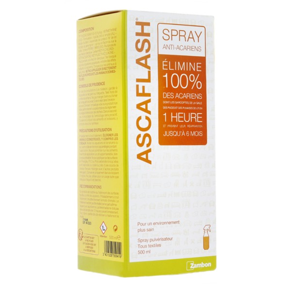 Ascaflash spray gale, acariens, punaises de lit, puces - Habitat