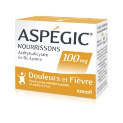 Aspégic 1000 Adulte sachet - Aspirine 1g - Douleurs et fièvre