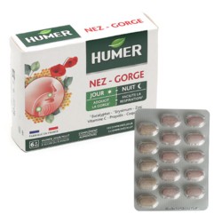 Humer : produits pour traiter maux de gorge, nez bouché et rhume