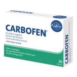 Carbophos Charbon végétal comprimés - Ballonnements - Digestion