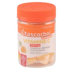 UPSA Vitalité Vitamine C 1000 mg comprimés effervescents | Goût orange