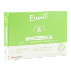 Eumill Protection gouttes oculaires unidose | Yeux secs et fatigués ...