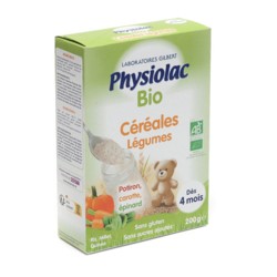 Physiolac Bio céréales Cacao en poudre - Alimentation Bébé dès 6 mois
