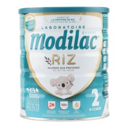 Modilac Riz AR 1 lait bébé - Sans lactose - APLV et Régurgitations