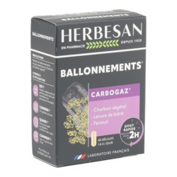 Carbosymag gélule - Medicament anti Ballonnement, gaz intestinaux