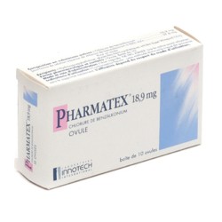 Pharmatex mini ovule 18,9 mg - Spermicide - Contraception sans hormones