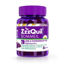 ZzzQuil Fort Sommeil Gummies Mélatonine, Valériane - Endormissement