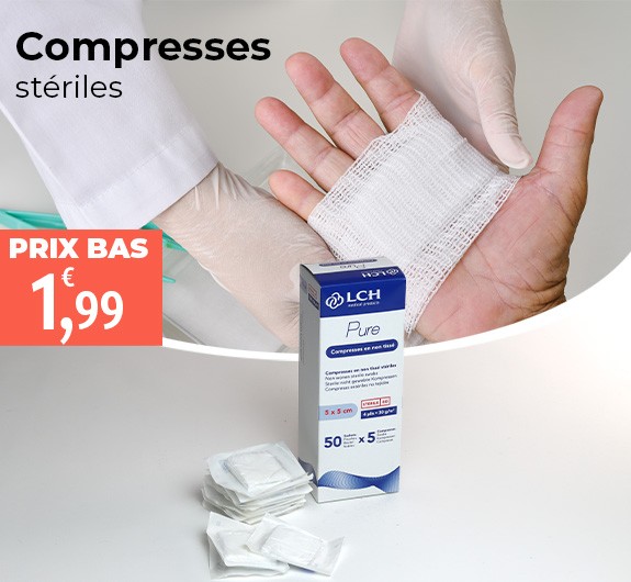 Compresses non tissées : achat de compresse stérile ou non en pharmacie