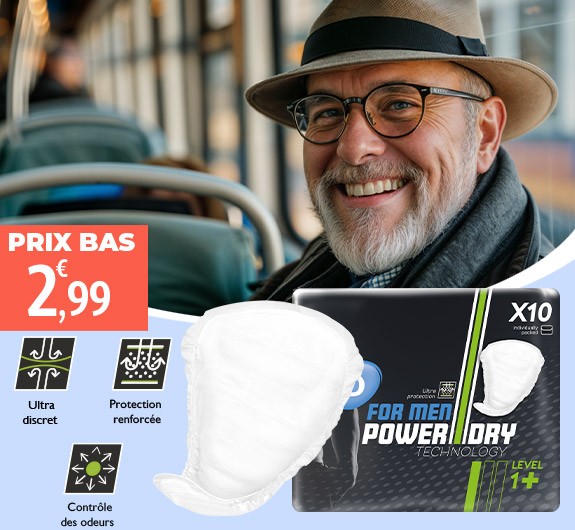Protection urinaire homme, préserver votre autonomie et votre mobilité