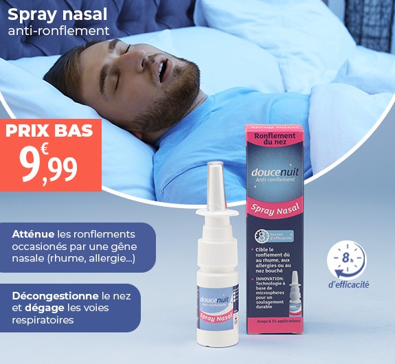 Dispositif anti ronflement : spray , patch et gouttière en pharmacie