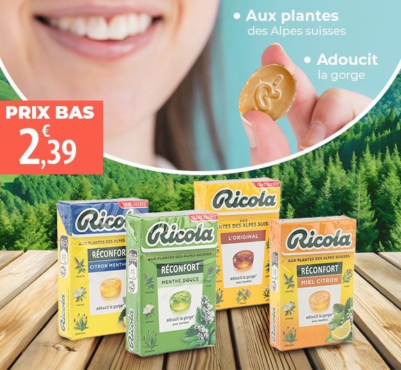 Bonbon et pastille pour la gorge et la toux en pharmacie