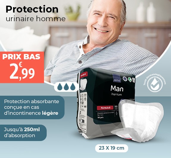 Protection urinaire homme, préserver votre autonomie et votre mobilité